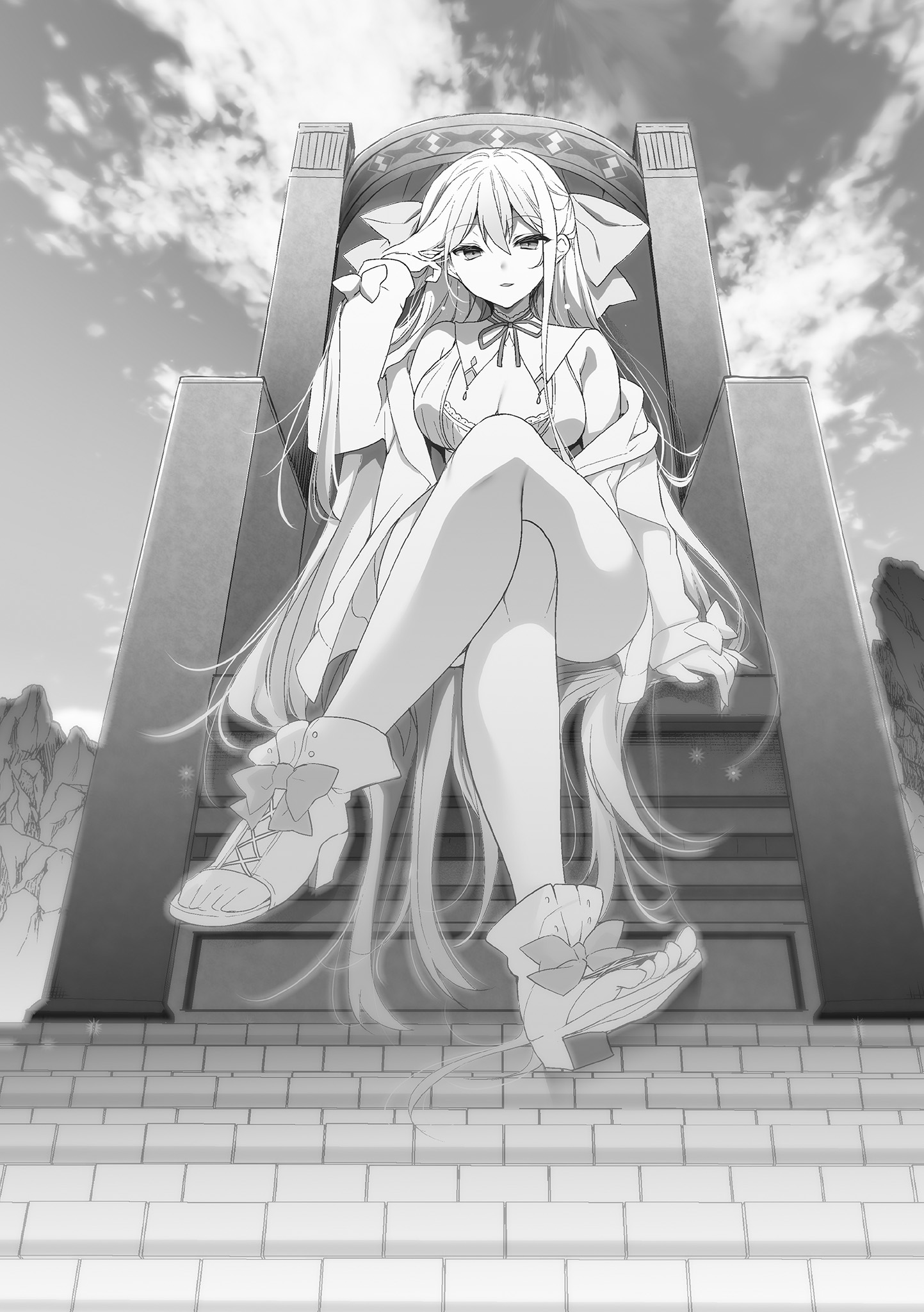ninoko saa kouhousei-sama "ourei toubatsu" no jikan desu licia dress heels monochrome no bra ...